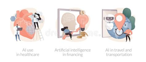 Machine Learning In Industry Abstract Concept Vector Illustrations Stock Vector Illustration