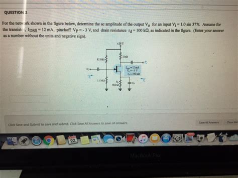 Solved Question2 For The Network Shown In The Figure Below