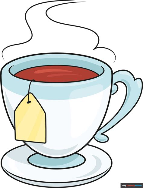 How To Draw A Tea Cup Really Easy Drawing Tutorial
