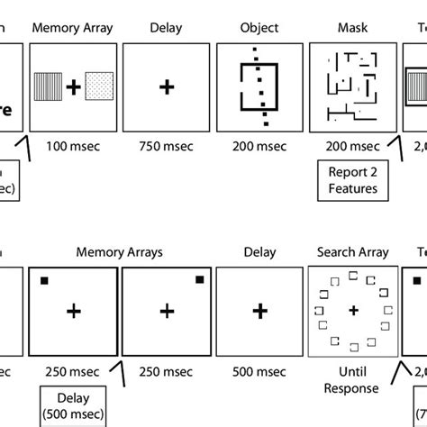 A Event Sequence For A Memory And Attention Trial In The