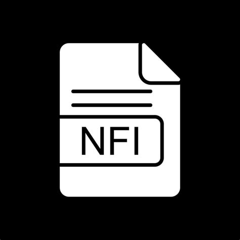 NFI File Format Glyph Inverted Icon Design 43938995 Vector Art At Vecteezy