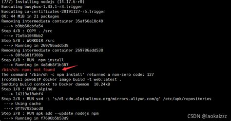 Docker Nodejs Npm No Such Packagerequired By World Bizcode Csdn博客