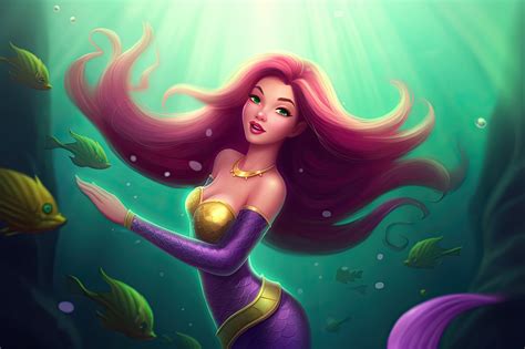 Download Ai Generated Mermaid Underwater Royalty Free Stock Illustration Image Pixabay