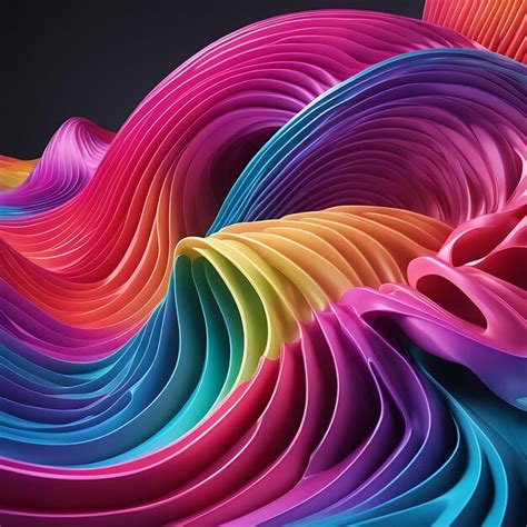 Premium Photo Abstract Colorful Wave Background