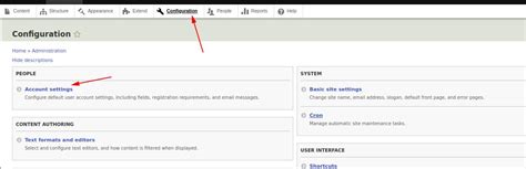 21 Account Settings Drupal Book
