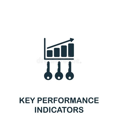 Key Performance Indicator Icon Monochrome Simple Sign From Business Concept Collection Stock