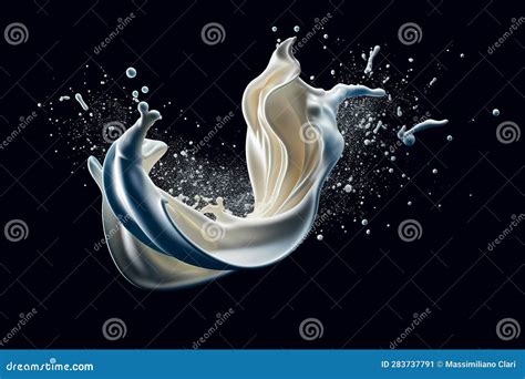 A Dynamic Image Of A Splash Of Milk Forming A Beautiful Abstract
