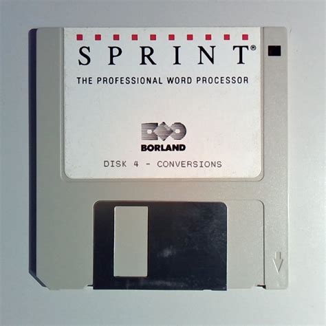 Borland Sprint The Professional Word Processor V 1 01 1988 Borland International Free