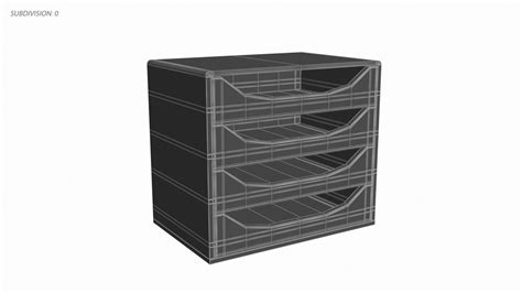 3d Drawer Storage File Turbosquid 2167557