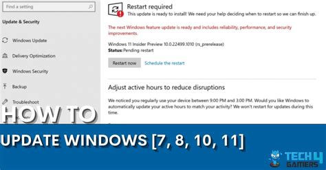 How To Update Windows And Tech Gamers