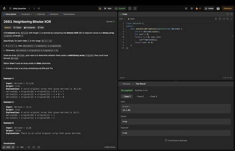 Somya K On Linkedin Leetcode Problemoftheday Xor Problemsolving