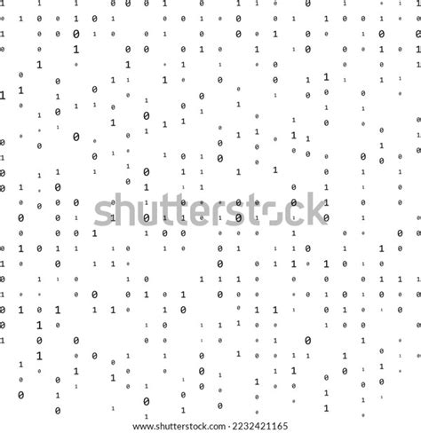Computer Matrix Stream Binary Code Digits Stock Vector Royalty Free