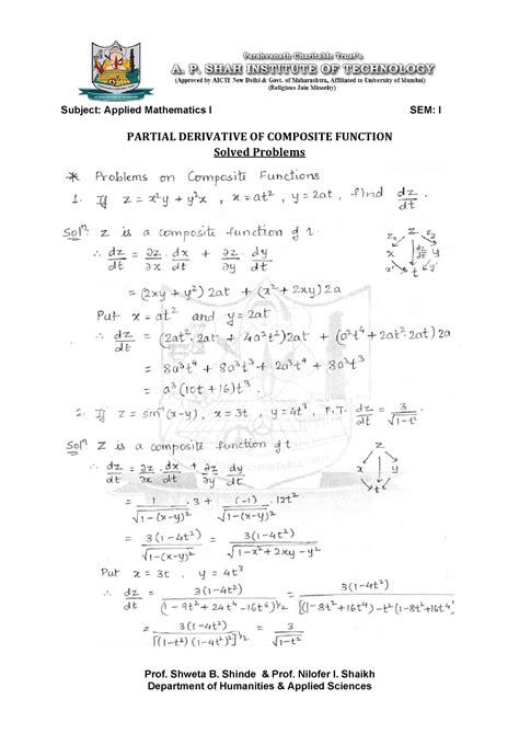 3 partial derivatives of composite functions solved examples