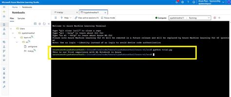 Azure Machine Learning Writing Python Script In Notebook
