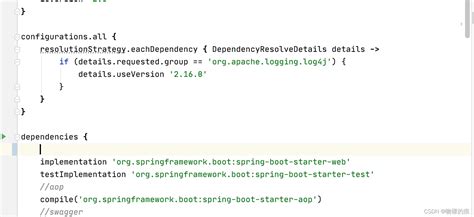 Springboot Maven或gradle 解决log4j2漏洞log4j2漏洞修复 Gradle版本 Csdn博客