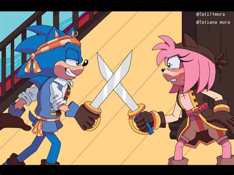 Pirate Sonic And Black Rose By Tati11me On Deviantart
