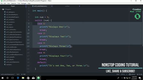Switch Statement In C Easiest Way To Use Switch Statements With Atom Editor In Windows 10 24