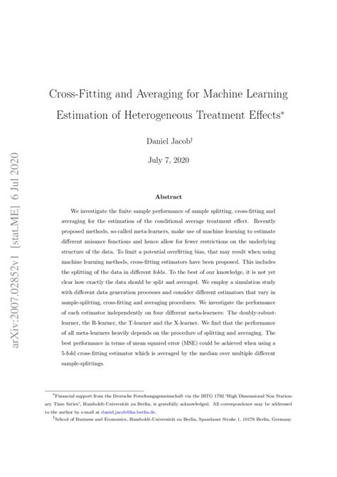 Cross Fitting And Averaging For Machine Learning Estimation Of