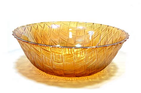 Large Vintage Carnival Glass Bowl Property Room
