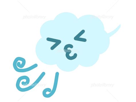 北風 吹きかける 雲 白バック イラスト素材 1630331 フォトライブラリー photolibrary