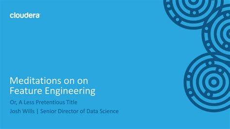 Josh Wills Director Of Data Science Cloudera At Mlconf Sea 50115 Pptx