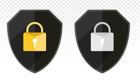 Security Shield Or Virus Shield Lock Icon With Line Art For Apps And Websites 26756086 Vector