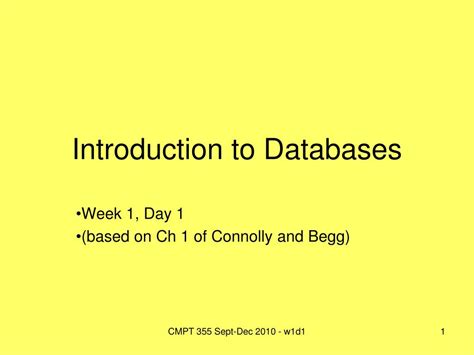 ppt introduction to databases powerpoint presentation free download