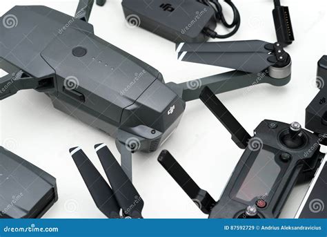 Drone Design Prototype And Build Showing Different Electronic Modules Editorial Image
