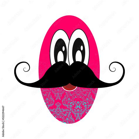 Vector Mustache Emoji Clipart Stock Illustration Adobe Stock
