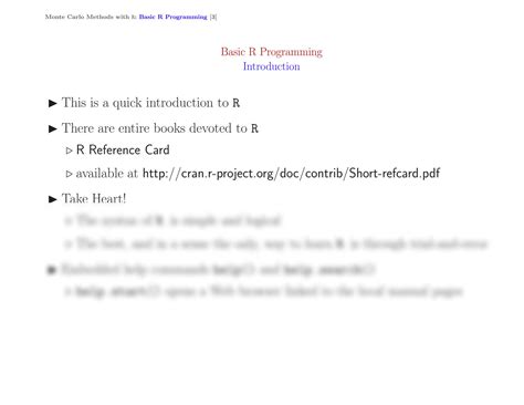 SOLUTION Introduction To Monte Carlo In R Studypool