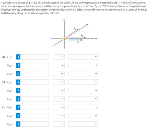 solved a particle has a charge of q 5 5μc ﻿and is located