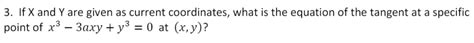 Solved 3 If X And Y Are Given As Current Coordinates What Chegg Com