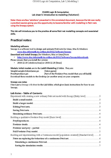 Lab Sheet 05sols 2020 21 Cs1005 Logic And Computation Lab Sheet 5 Introduction To Modelling