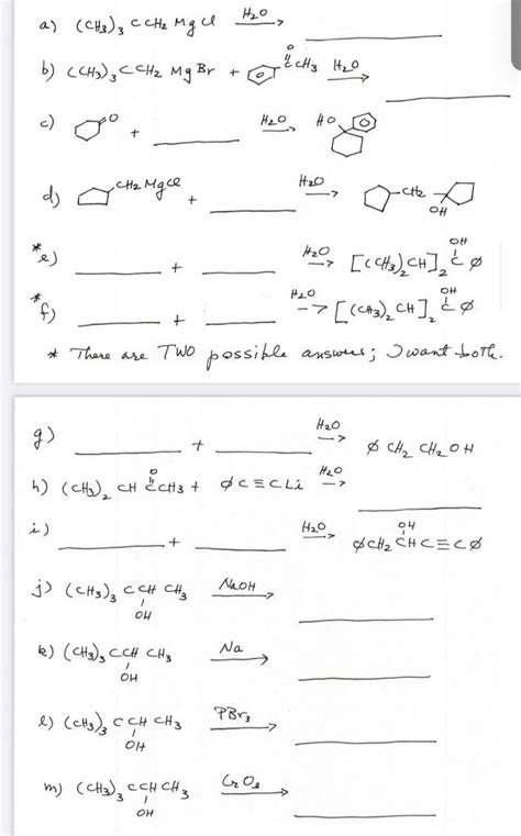 Solved но a CH3 3 C CH ₂ mg cl b C CH сена му В е C Chegg com