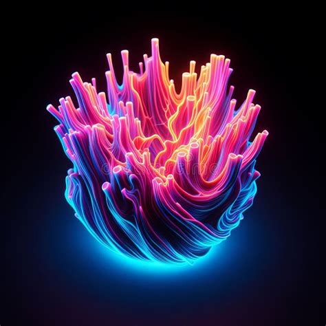 Neon Glow Shadow A Shadow Effect Combined With A Neon Glw Effec Stock Illustration