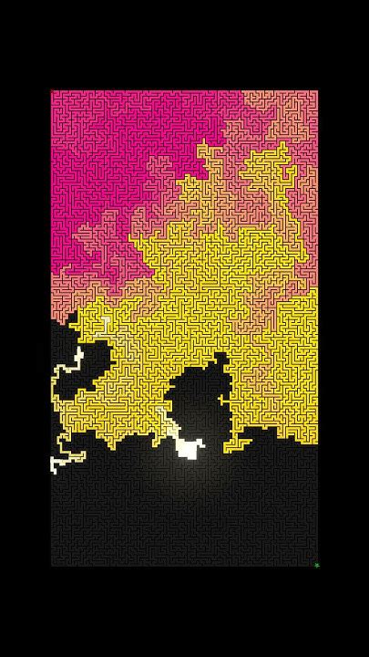 A Pathfinding Algorithm Solving A Maze Godot Pridemonth Pansexual