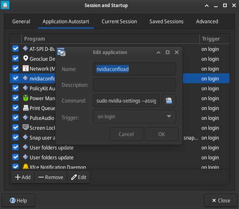 Debian Nvidia Settings Does Not Load Nf Saved Settings At