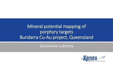 Mineral Potential Mapping In Bundarra Queensland Ppt