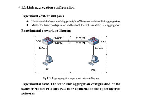 solved 45 1 link aggregation configuration experiment