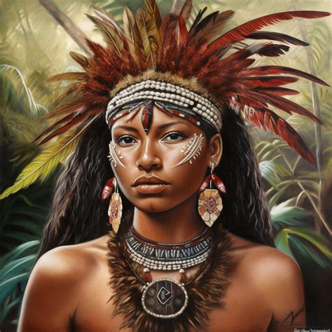 Tainos Man And Woman Digital Art Etsy