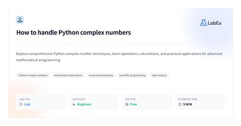 How To Handle Python Complex Numbers Labex How To Handle Python Complex Numbers Labex