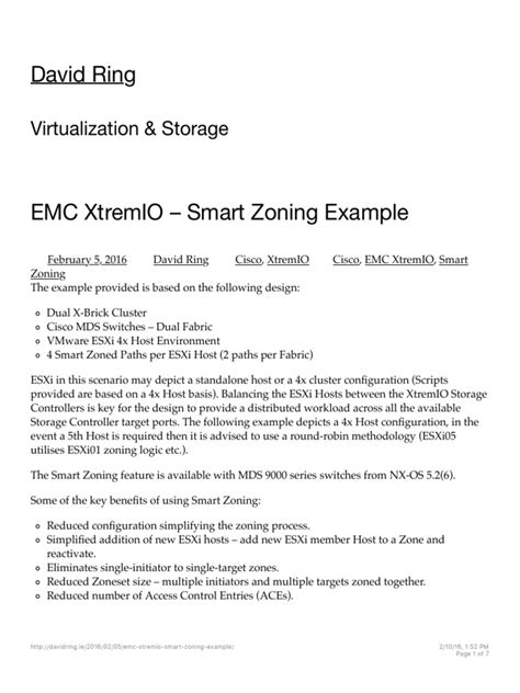 Emc Xtremio Smart Zoning Example Pdf Pdf Computer Networking