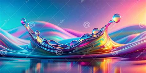 Fluid Dynamics The Flow Of Soft Color Gradients Generative By Ai Stock Image Image Of
