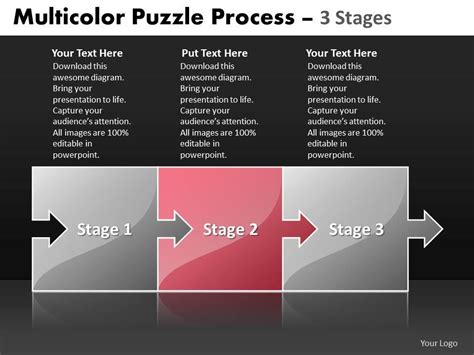 Business PowerPoint Templates Stages Multicolor Puzzle Process Sales PPT Slides PowerPoint
