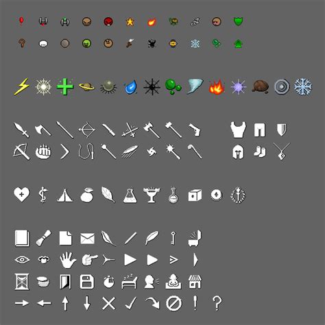 RPG UI Icons OpenGameArt Org