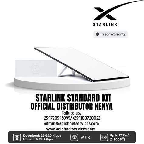 Starlink Standard Kit High Speed Low Latency Internet With Gen 3 Router Wi Fi 6 254720548999
