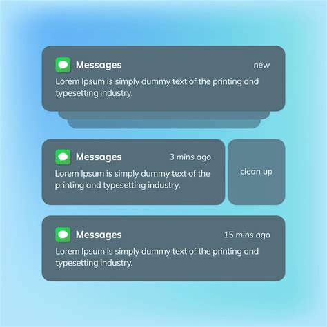 premium vector push notification message on mobile phone on light background smartphone mobile