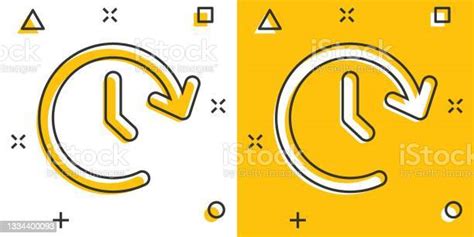 만화 스타일의 벡터 만화 시계 타이머 아이콘 기호 그림 그림 그림을 참조하십시오 시계 비즈니스 스플래시 효과 개념 0명에 대한 스톡 벡터 아트 및 기타 이미지 Istock