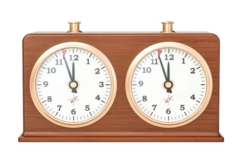 Premium Photo Analog Chess Clock 3d Rendering
