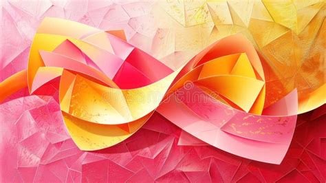 Abstract Design Featuring Vibrant Colors And Geometric Shapes Creating